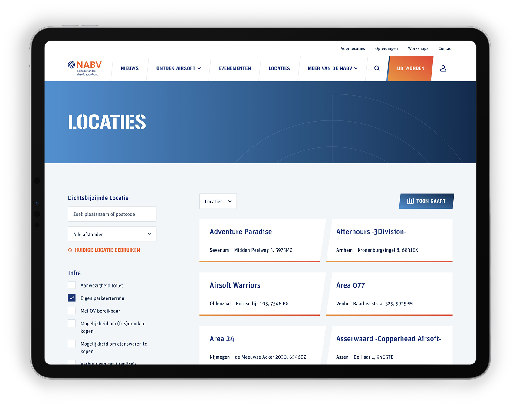 NABV - WordPress website